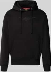Alpha Industries Relaxed Fit Hoodie aus Baumwoll-Mix mit Label-Detail