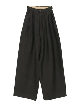 Uma Wang Pantalons D&eacute;contract&eacute;s - Gris