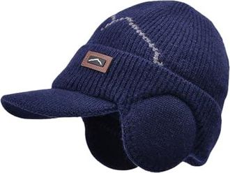 Generic Bonnet Femme Hiver Bonnet Femme Chapeau Femme Hiver Confortable Classique - Bonnet Cyclisme Homme Hiver, Coupe-Vent et Chaud, Id&eacute;al pour D&eacute;placements 