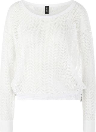 Marc Cain Damen Langarmshirt in Netz-Optik