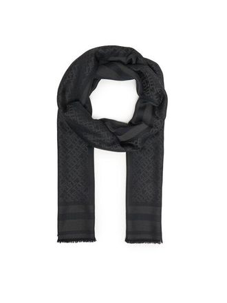 Tommy Hilfiger Schal Th Monogram Scarf AW0AW18273 Schwarz