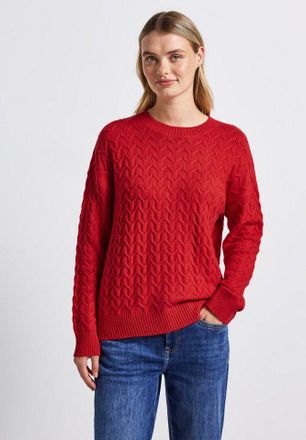 Street One Strickpullover mit Rundhalsausschnitt