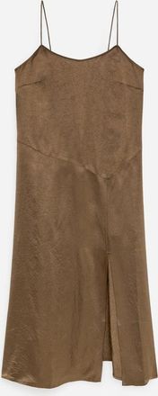 Arket Slipkleid Aus Satin -Braun