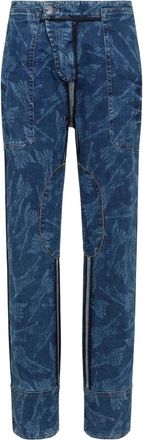 Dsquared2 Femme, Jeans, Bleu, Taille: 38 FR Pantalon Bleu Indigo à Cordon de Serrage à la Taille