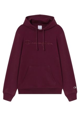 Champion Herren-Sweatshirt mit Kapuze und Pl&uuml;schfutter mit Maxi-Logo, bestickt, 220271, bordeaux, XXL