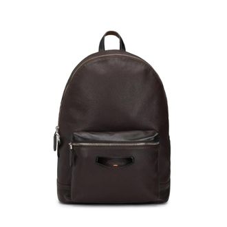 Santoni Lederrucksack - - Bags - Herren - Braun - ONE SIZE
