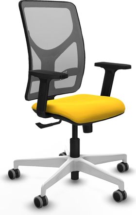 Piqueras y Crespo Stuhl aus PC, neigbar, mit 2D-Armlehnen, h&ouml;henverstellbare Lendenwirbelst&uuml;tze, ausgestattet mit 3 Positionen und Schneideschaum, mit Rollen von 65 mm,