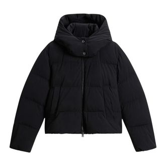 Woolrich Femme, Vestes, Noir, Taille: 38 FR Parka matelass&eacute;e longue en stretch