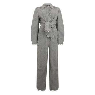 Alberta Ferretti Eleganter Jumpsuit - - Jumpsuits & Playsuits - Damen - Grau - S