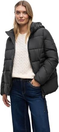 Street One 2005314 Veste matelassée Courte, Noir, 42 Femmes