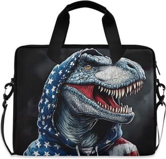 Alaza Sac pour ordinateur portable de 40,6 &agrave; 15,6 avec t&ecirc;te de dinosaure T-rex avec bouche ouverte, sac pour ordinateur portable pour femme, homme, &eacute;tudiant