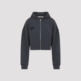 PANGAIA Sweat &agrave; capuche court zipp&eacute; Pangaia