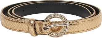 Orciani G&uuml;rtel - Belt in croco look - Gr. 90 - in Gold - f&uuml;r Damen
