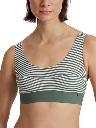 CALIDA Elastic Soutien-Gorge, Opaque, Laurel Green Print, 36-38 Femmes