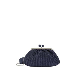 Max Mara Femme, Sacs, Bleu, Taille: ONE Size Sac Raffia Pasticcino Moyen Pochette