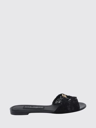 Dolce & Gabbana Sandales mules en dentelle avec logo Monogramme DG