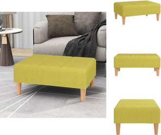 vidaXL Fußhocker Grün 78x56x32 cm Stoff - Fußhocker - Sitzsack - Beistelltisch - Deko - Wohnzimmerdeko