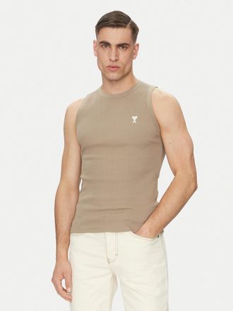 Ami Tank-Top HTK060.JE0117 Khakifarben Regular Fit