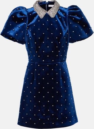Rebecca Vallance Verziertes Minikleid Vivicia aus Samt