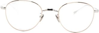 Masunaga lunettes de vue GMS-396 à monture ronde - Argent