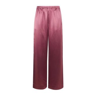 By Malene Birger Pantalon Large Cabello en Satin - Femme - Pantalons - Brun - Taille: 36 FR