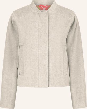 Cartoon Cartoon Kastenjacke Mit Schmucksteinen grau