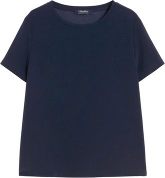 Max Mara Femme, Tops, Bleu, Taille: 40 FR top e canotte poliestere