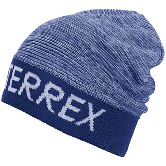 adidas Terrex Logo Beanie Blau, Kopfbedeckung, Gr&ouml;&szlig;e M - OSFM - Farbe Collegiate Royal - White
