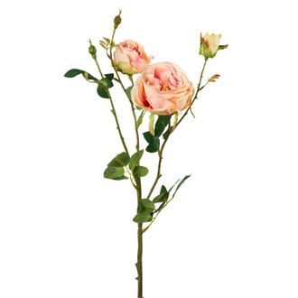 Creativ Green k&uuml;nstlicher Rosenzweig 63 cm in Hellrosa I dekoraktiver Rosenzweig I k&uuml;nstliche Rosen I Deko Kunstzweig f&uuml;r Vase I hochwertige & dekorative Blumendeko