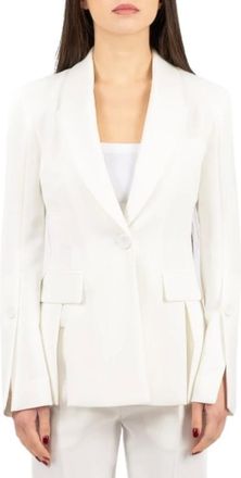 Pinko Pinko, Femme, Vestes, Blanc, Taille: 38 FR Carciofo Blazer