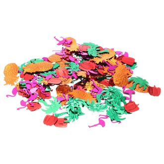 BESPORTBLE GARVALON 5 Packungen Hawaiianisches Partykonfetti mit Flamingo Ananas Monstera Palmenbl&auml;tter Gl&auml;nzende Tischdeko f&uuml;r Sommerparty Strandfest und Hawaii