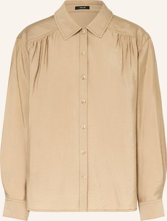 OPUS Hemdbluse Famiga braun