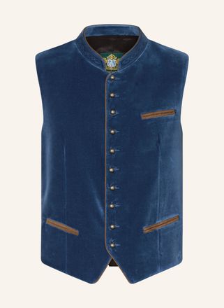 Hammerschmid Hammerschmid Trachtenweste Albrecht Aus Samt blau