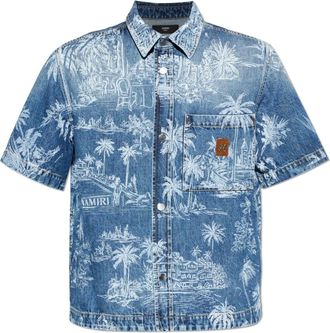 Amiri Homme, Chemises, Bleu, Taille: XL Chateau Palms Denim Shirt