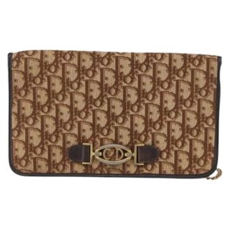 Dior Sac port&eacute; &eacute;paule Vintage trotter Pre-owned - Femme - Pre-owned - Beige - Taille: ONE Size