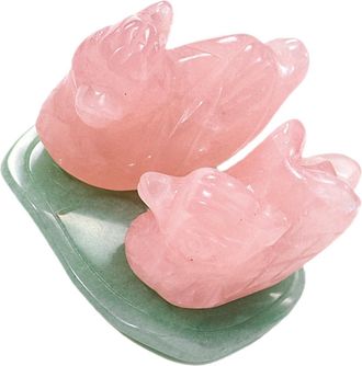 DOITOOL Mandarinenten Kristallfigur Dekoration Bruchsicheres Kristall Vielseitige Schreibtisch und Wohnraum Deko f&uuml;r Hochzeit und B&uuml;ro