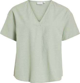 Vila Viprisilla V-Neck S/S Top/1