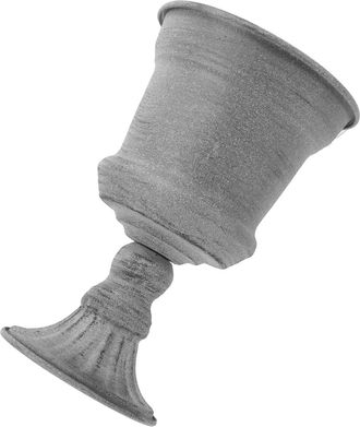 DOITOOL Vintage Metall Blumentopf aus Robustem Eisen Hoher Pflanzkübel mit Retro-Design Stilvolle Dekoration für Hotels und Gästehäuser Eleganter Hoher Überto