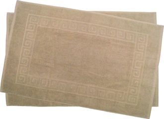 Julie Julsen 2er Pack 60 x 100 cm Badvorleger in Premium Qualität 900 gm2 in aktuellen Farben und 4 Größen aus Baumwolle Badematte Badteppich Duschvorleger Design 