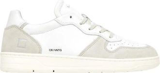 D.A.T.E. D.a.t.e., Homme, Chaussures, Blanc, Taille: 45 EU Baskets en Cuir Vintage Calf