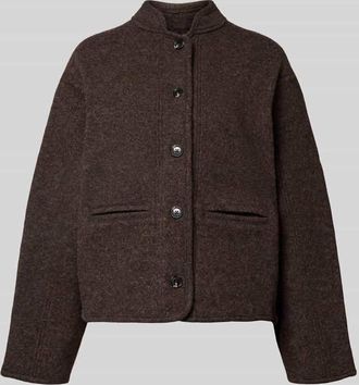Stefanel Jacke mit Stehkragen und Paspeltaschen