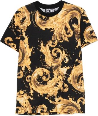 Versace Jeans Couture Homme, Tops, Multicolore, Taille: M T-shirt &agrave; imprim&eacute; baroque