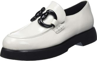 Högl Högl Damen FRED Penny Loafer, Creme schwarz, 41.5 EU