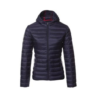 Jott Jott, Femme, Vestes, Bleu, Taille: 46 FR Veste Duvet Bleu Marine à Capuche