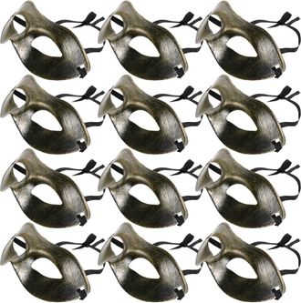 Aboofan 15 Stück Ausgefallene Masken Für Männer Augenmasken Karnevalsmasken Vintage Maskenballmasken Abschlussballmasken Halbgesichtsmasken Für Frauen Maskenb