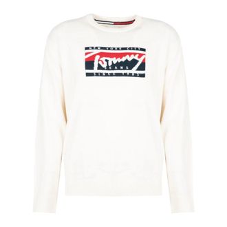 Tommy Hilfiger Rundhals-Pullover im Zopfmuster - - Knitwear - Herren - Wei&szlig; - S