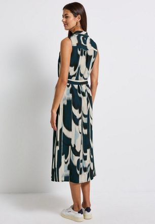 Street One Midikleid mit grafischem Muster und &auml;rmellos