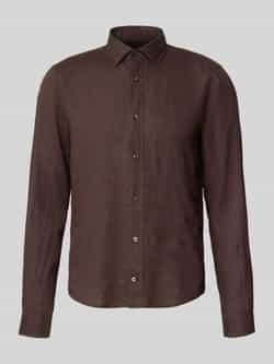 Joop Causal Fit Leinenhemd mit Kentkragen Modell Mike