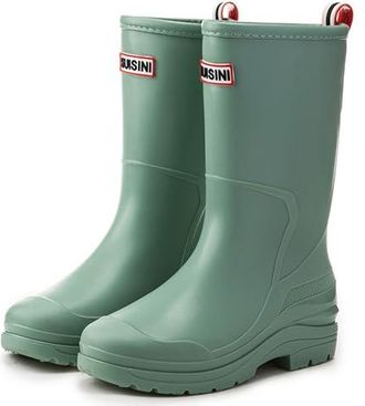 Pangolin Bottes de Pluie Femme Mi-Mollet Imperm&eacute;ables, Bottes Caoutchouc/PVC Antid&eacute;rapantes, Col Rembourr&eacute; & Anse Arri&egrave;re, pour Jardinage, Promenade, Camping V