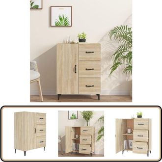 vidaXL Sideboard Sonoma-Eiche 69,5x34x90 cm Holzwerkstoff - Sideboard - Wohnzimmermöbel - Eichefarbenes Möbel - Holzmöbel - Regal